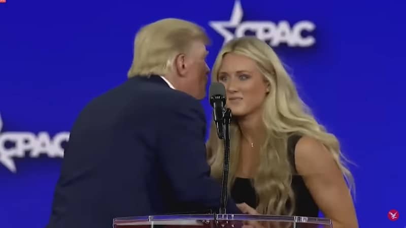 Donald Trump Seemed To Put Swimmer Riley Gaines In Uncomfortably Awkward Position As He Appeared